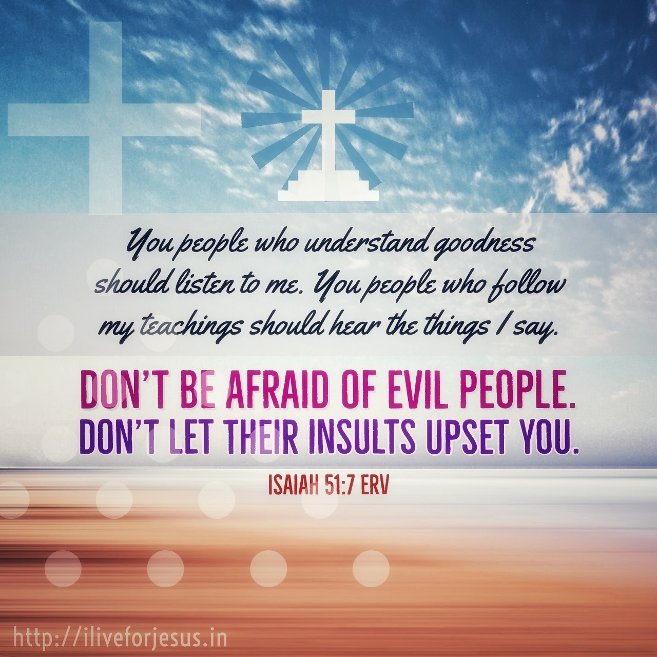 Don't be afraid - I Live For JESUS