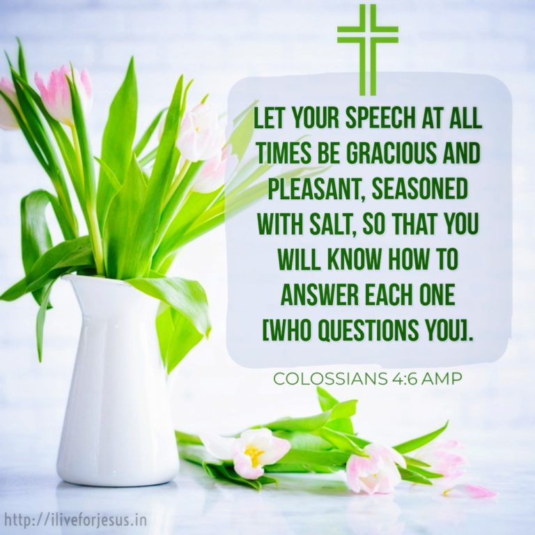 Let your Speech be Gracious - I Live For JESUS