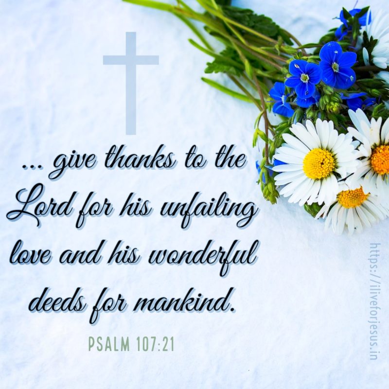 Unfailing Love I Live For Jesus