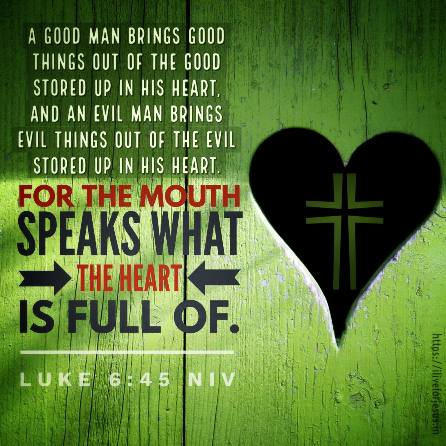 The Mouth Speaks the Heart - I Live For JESUS