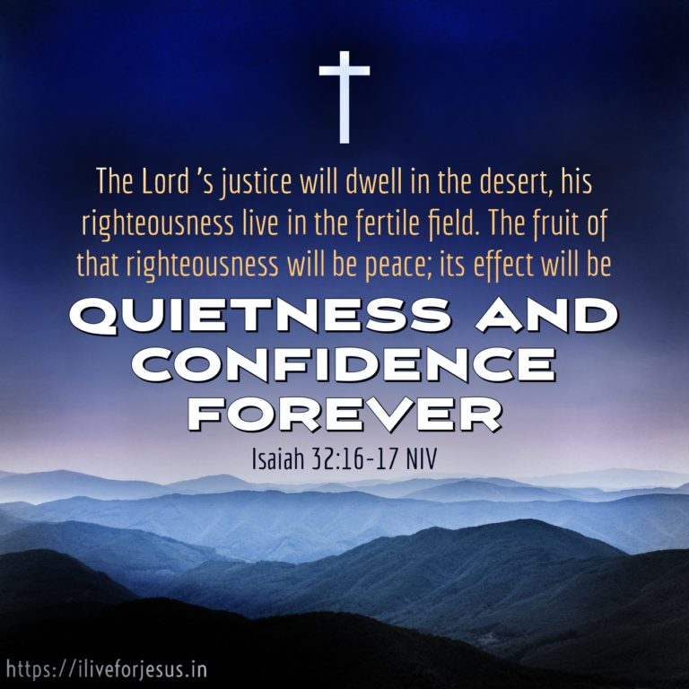 Quietness and Confidence Forever - I Live For JESUS
