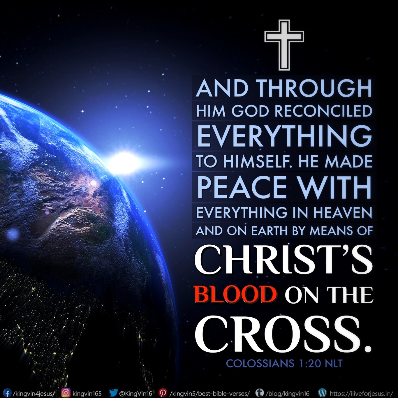Christ’s Blood on the Cross - I Live For JESUS