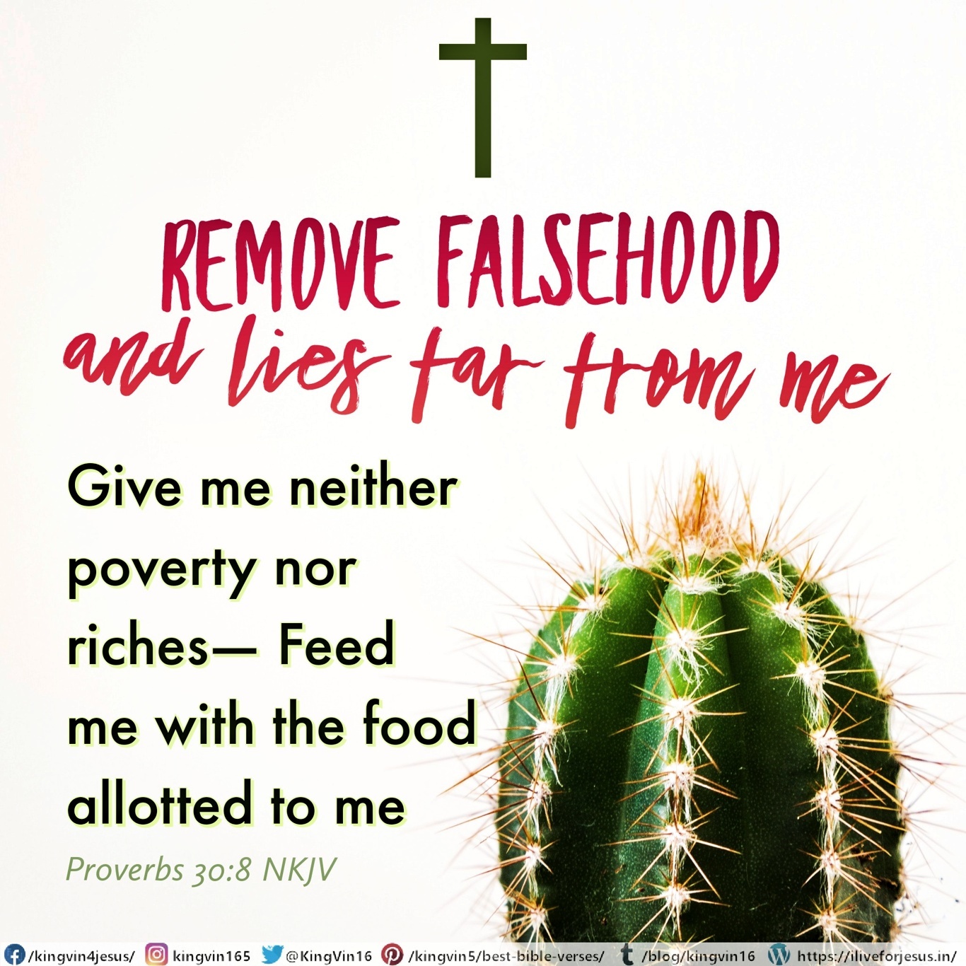 Remove Falsehood and Lies - I Live For JESUS