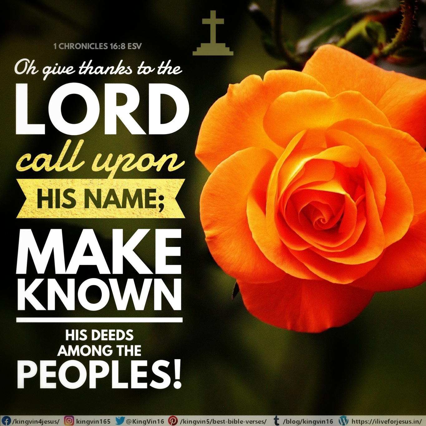 Make Known His Deeds - I Live For JESUS