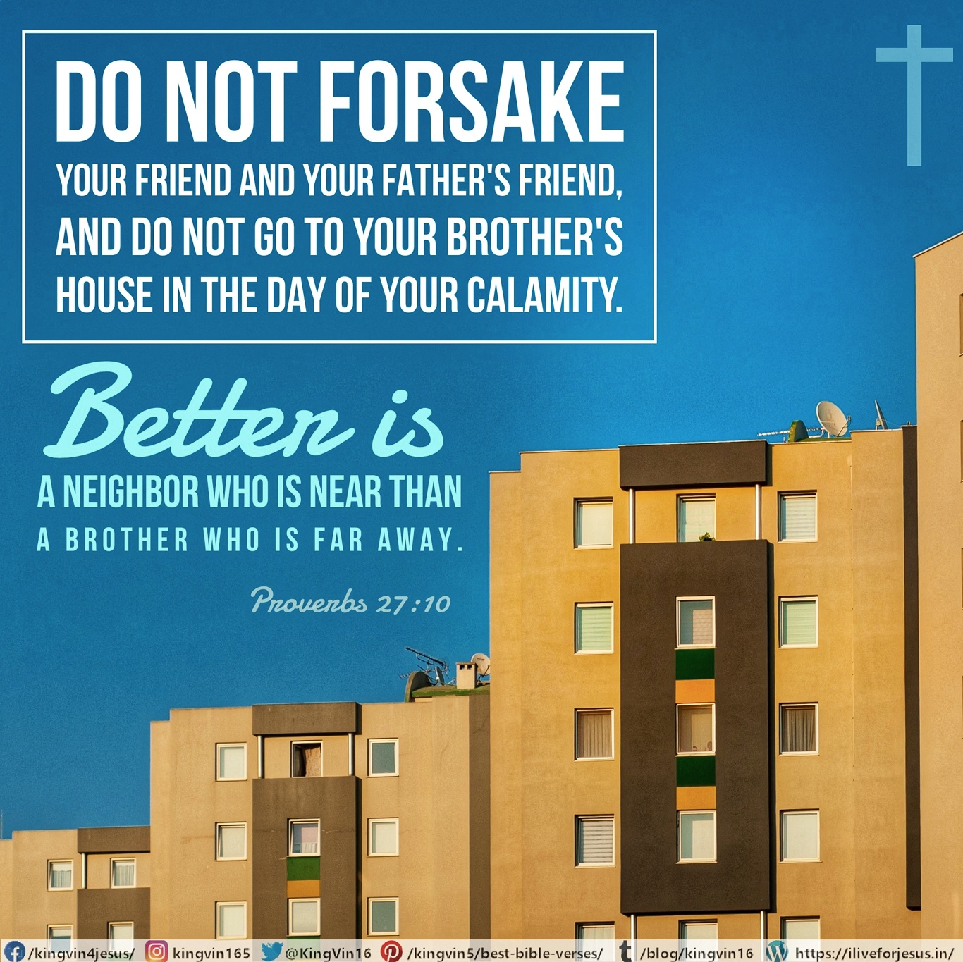 Do Not Forsake Your Friend - I Live For JESUS