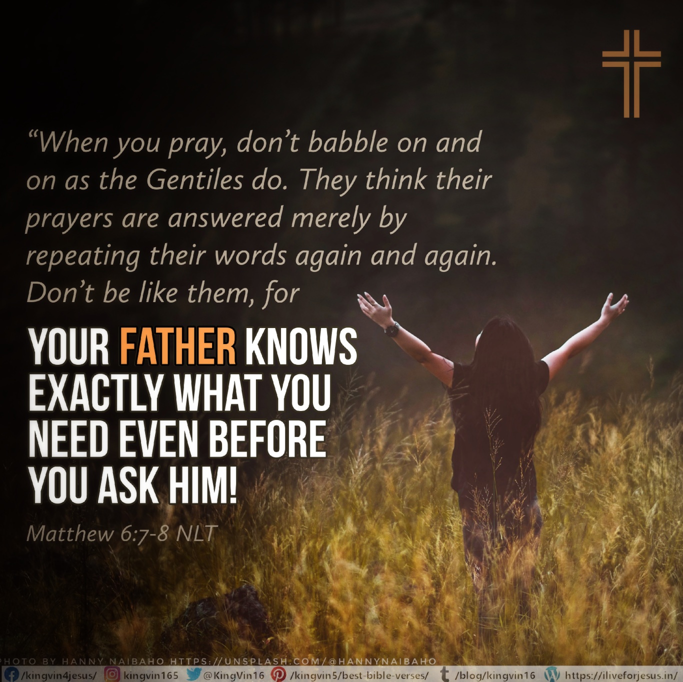 Your Father Knows - I Live For JESUS