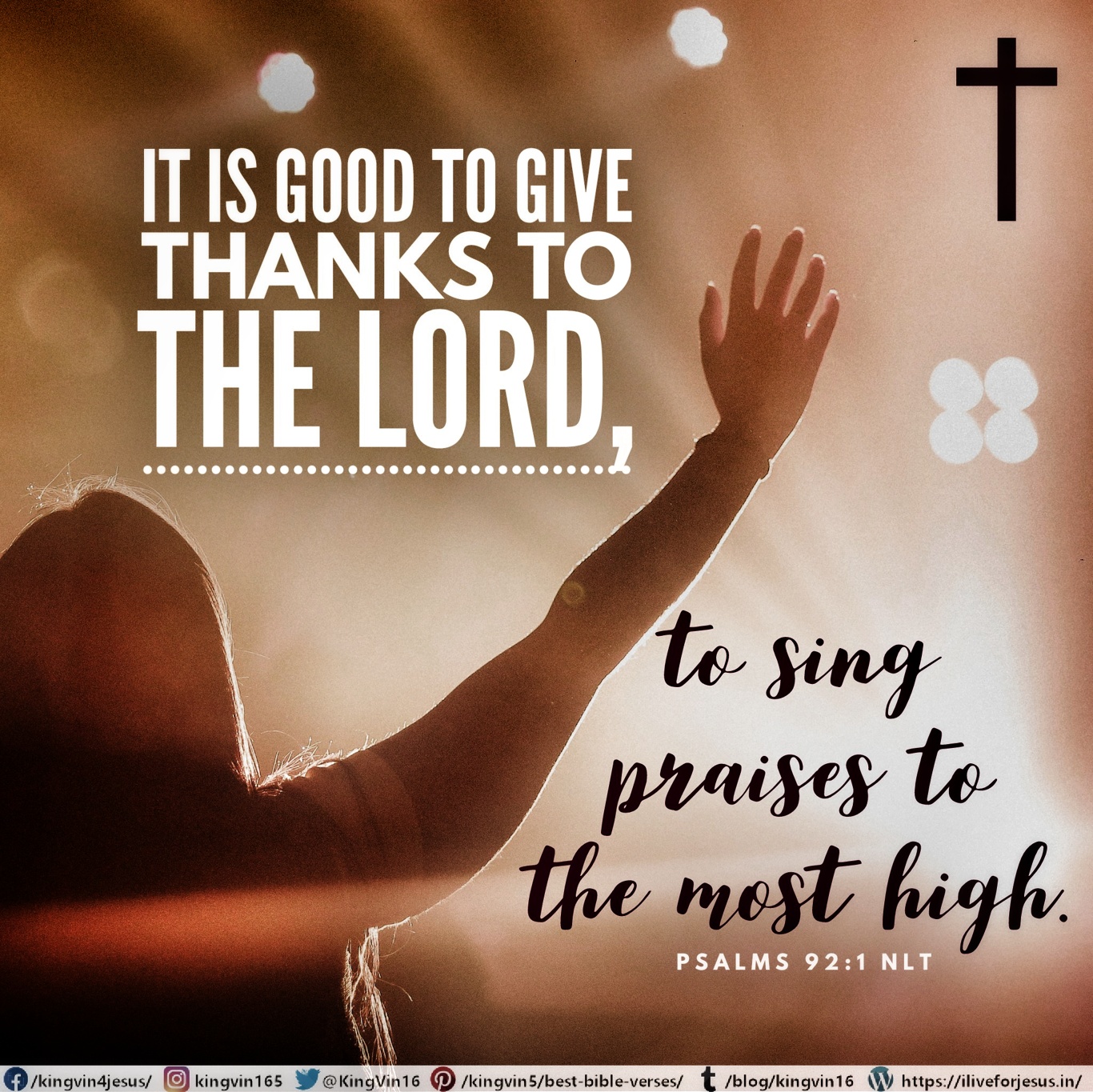 Good to Give Thanks - I Live For JESUS