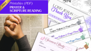 Free Printable Christian Planners - I Live For JESUS