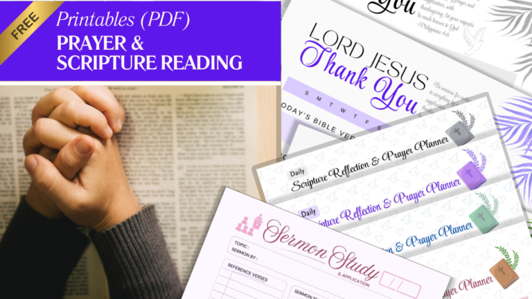 Free Printable Christian Planners - I Live For JESUS