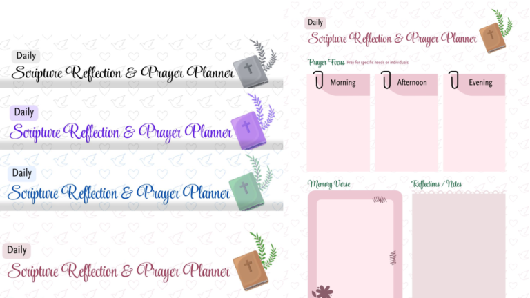 Free Printable Christian Planners - I Live For JESUS